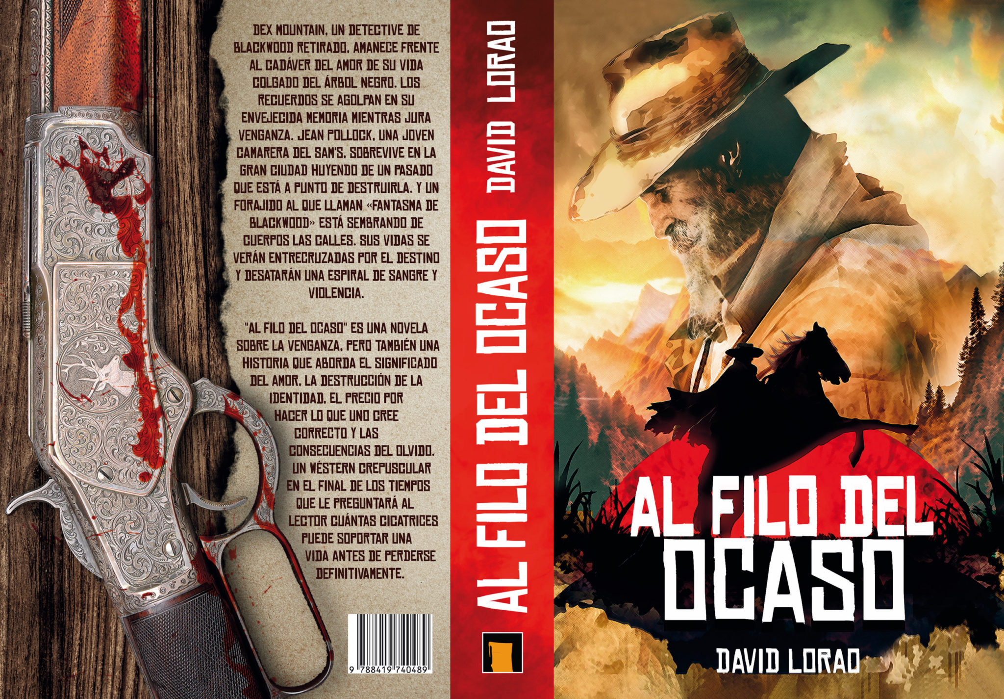 Portada definitiva de Al filo del ocaso – Dolmen Editorial