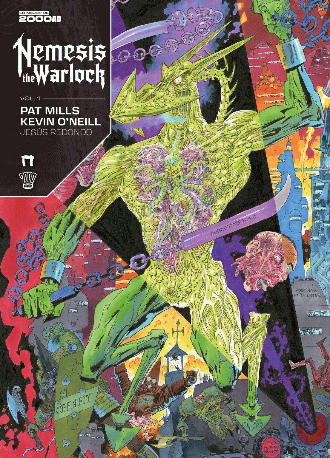 Dos opciones de portada para el primer volumen de Nemesis the Warlock ...